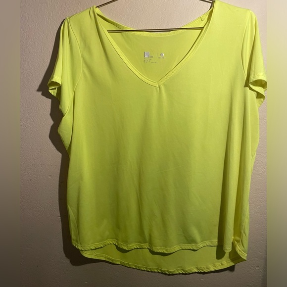 Xersion | Tops | Xersion Yellow Womens Vneck Tshirt Topxl | Poshmark